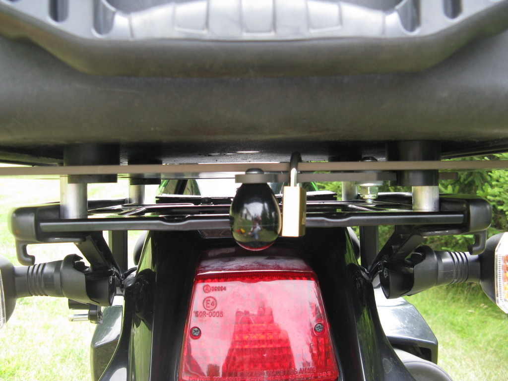 2008 – 2018 KLR 650 Slider Rear Rack with Top Box Quick Connect - Back ...