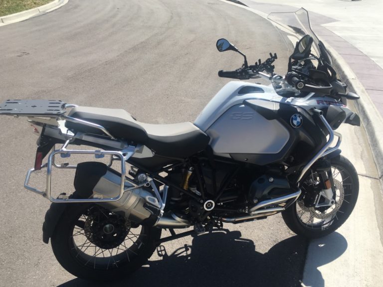 2019 and Newer BMW R1250GS Adventure Rear Rack with Premium Lock - Back ...